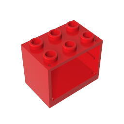 LEGO Compatible Parts - Cupboard 2 x 3 x 2 with Solid Studs #4532