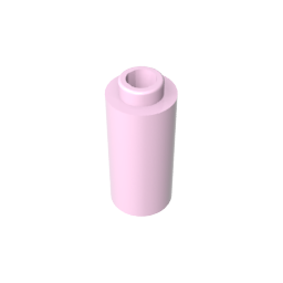 LEGO Compatible Parts - TUBE W. KNOB 1 2/3, METALIZED #71075