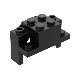 LEGO Compatible Parts - Wheel Arch, Mudguard 4 x 2 1/2 x 2 1/3 #18974
