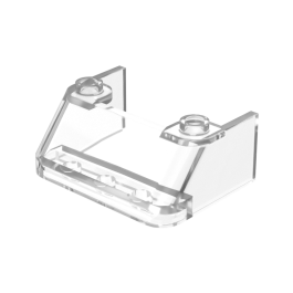 LEGO Compatible Parts - Windscreen 3 x 4 x 1 1/3 with 2 Studs on Top #2437