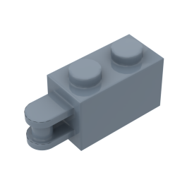 LEGO Compatible Parts - BRICK 1X2, W/ 3.2 SHAFT, VERT. END #26597