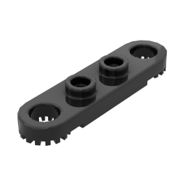 LEGO Compatible Parts - Technic Plate 1 x 4 with Toothed Ends #4263
