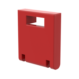 MAILBOX, FRONT 2X2 #4346 Red 1 KG