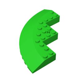 LEGO Compatible Parts - Brick Round Corner 10 x 10 with Slope 33 Edge ...