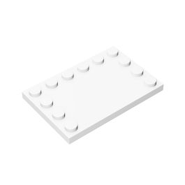 LEGO Compatible Parts - Plate Special 4 x 6 with Studs on 3 Edges #6180