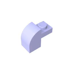 LEGO Compatible Parts - Brick Curved 1 x 2 x 1 1/3 with Curved Top #6091