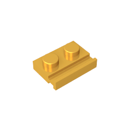 LEGO Compatible Parts - Plate Special 1 x 2 with Door Rail #32028