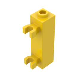 LEGO Compatible Parts - Brick Modified 1 x 1 x 3 With 2 Clips Vertical ...