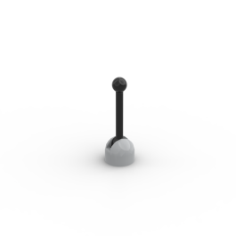 LEGO Compatible Parts - Lever Small Base with Black Lever #73587