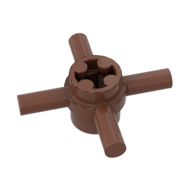 LEGO Compatible Parts - Axle Connector Hub With 4 Bars And Pin Hole #48723