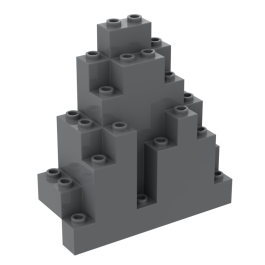 LEGO Compatible Parts - MOUNTAIN TOP 3X8X7 #6083