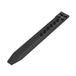 Plate Special 2 x 16 with Angled Side Extensions and Hole (Rotor Blade ...