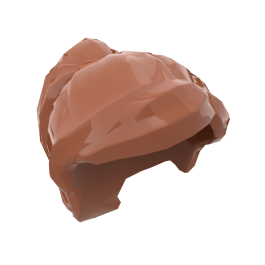 Minifig Hair Ponytail and Swept Sideways Fringe #87990 [Premium Part]