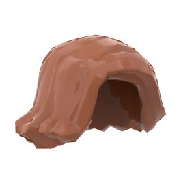 LEGO Compatible Parts - Minifig Hair Mid-Length Swept Sideways #20877