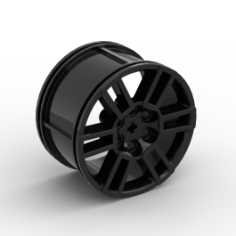 LEGO Compatible Parts - Wheel 56 x 34 Technic Racing Medium with 6 Pin ...