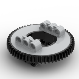 LEGO Compatible Parts - Technic Turntable 60 Tooth with Black Top 18939 ...