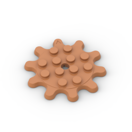 LEGO Compatible Parts - Plate Special 4 x 4 Splat Gear with 10 Teeth #35443