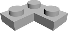 LEGO Compatible Parts - Corner Plate 1 x 2 x 2 #2420