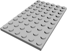 LEGO Compatible Parts - Plate 6 x 10 #3033