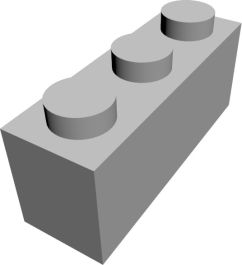 LEGO Compatible Parts - Brick 1 x 3 #3622