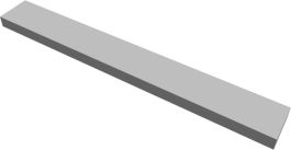 LEGO Compatible Parts - Tile 1 x 8 with Groove #4162