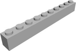 LEGO Compatible Parts - Brick 1 x 10 #6111