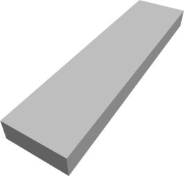 LEGO Compatible Parts - Tile 1 x 4 with Groove #2431