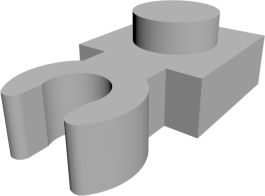 LEGO Compatible Parts - Plate Special 1 x 1 with Clip Vertical - Thick ...