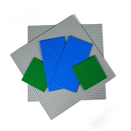 Baseplates in Various Sizes Mixed Colors