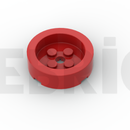 Brick Round 4 x 4 with Recessed Center #68325